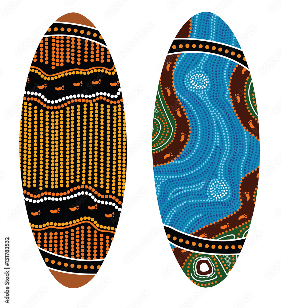 Aboriginal shield (Vector art). Illustration based on aboriginal style ...