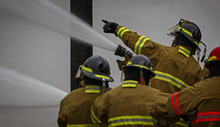 Firefighters Live Fire Training Free Stock Photo - Public Domain Pictures