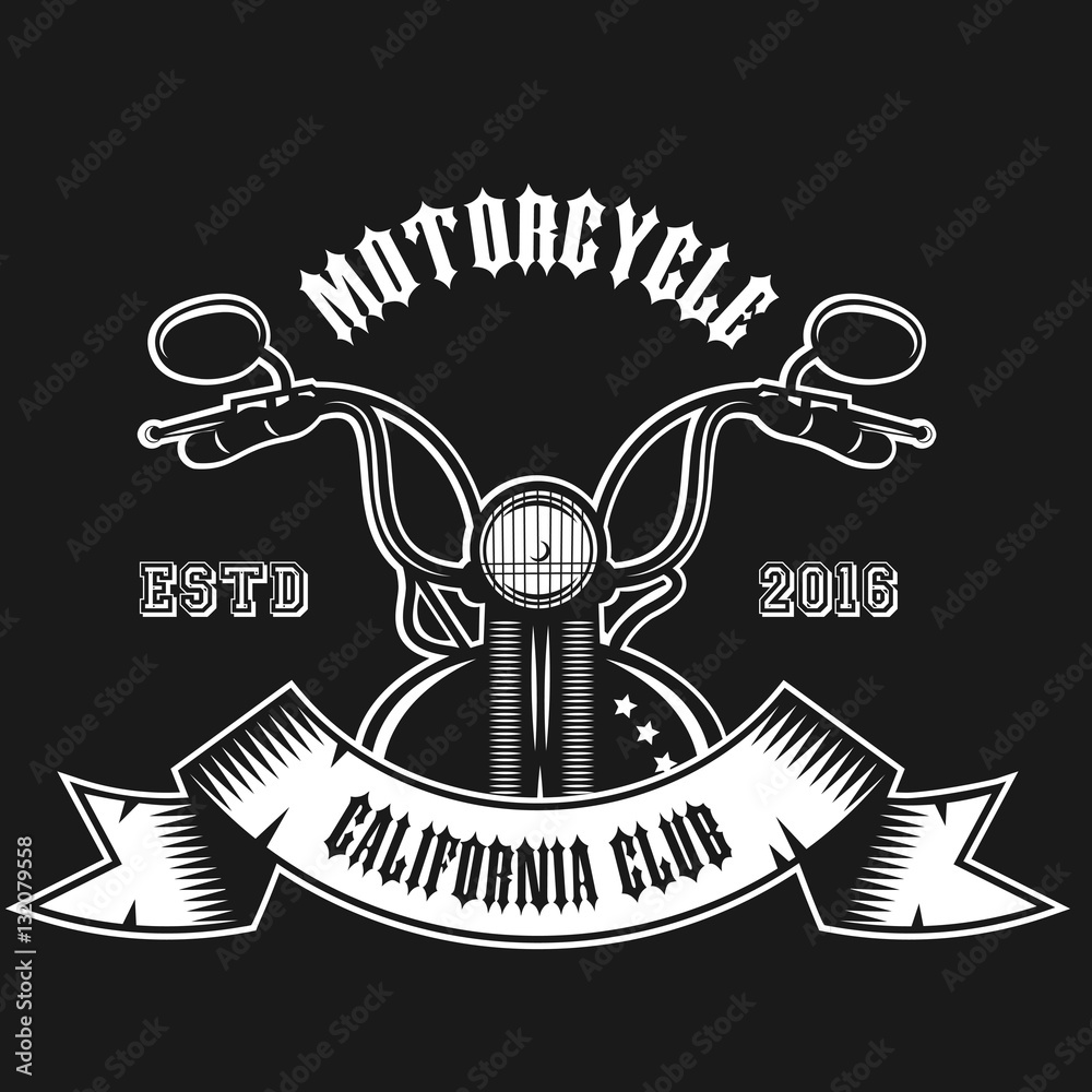 Motorcycle Club Logo. Vector Illustration Stock Vector | Adobe Stock