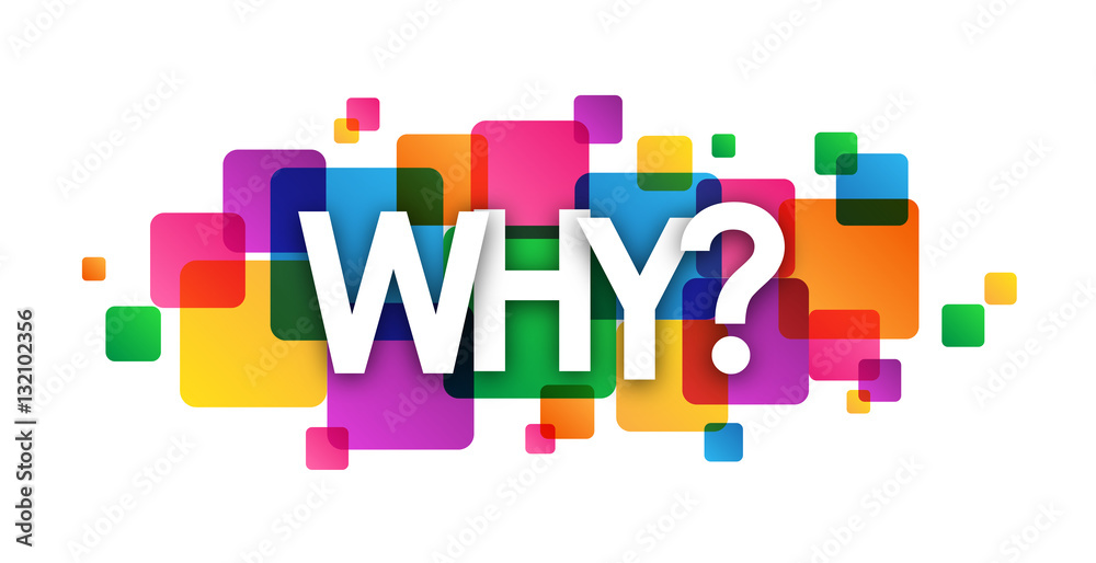 Vector de Stock "WHY?" Vector Overlapping Letters Icon | Adobe Stock