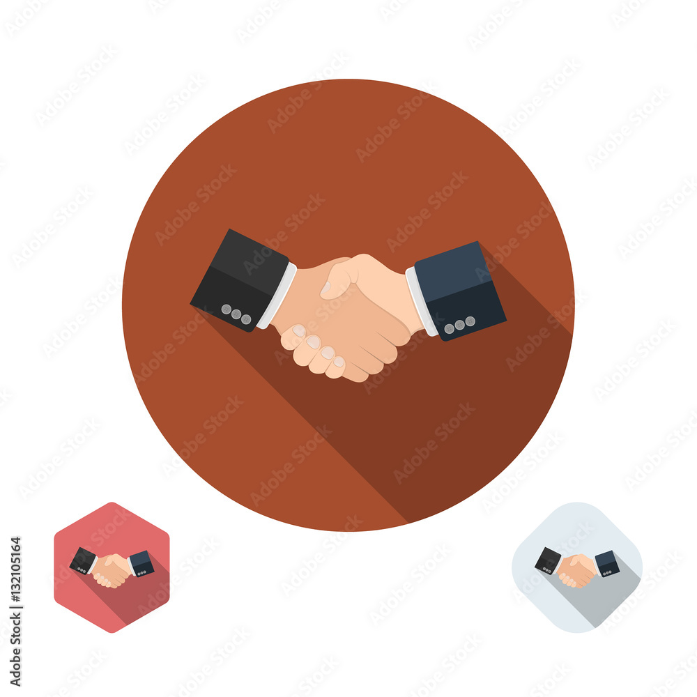 Partner handshake icon Stock Vector | Adobe Stock