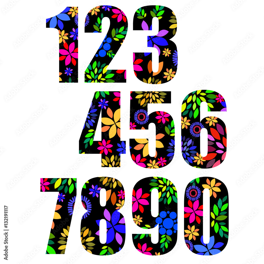 number vector design symbol numeral school sign Stock Vector | Adobe Stock