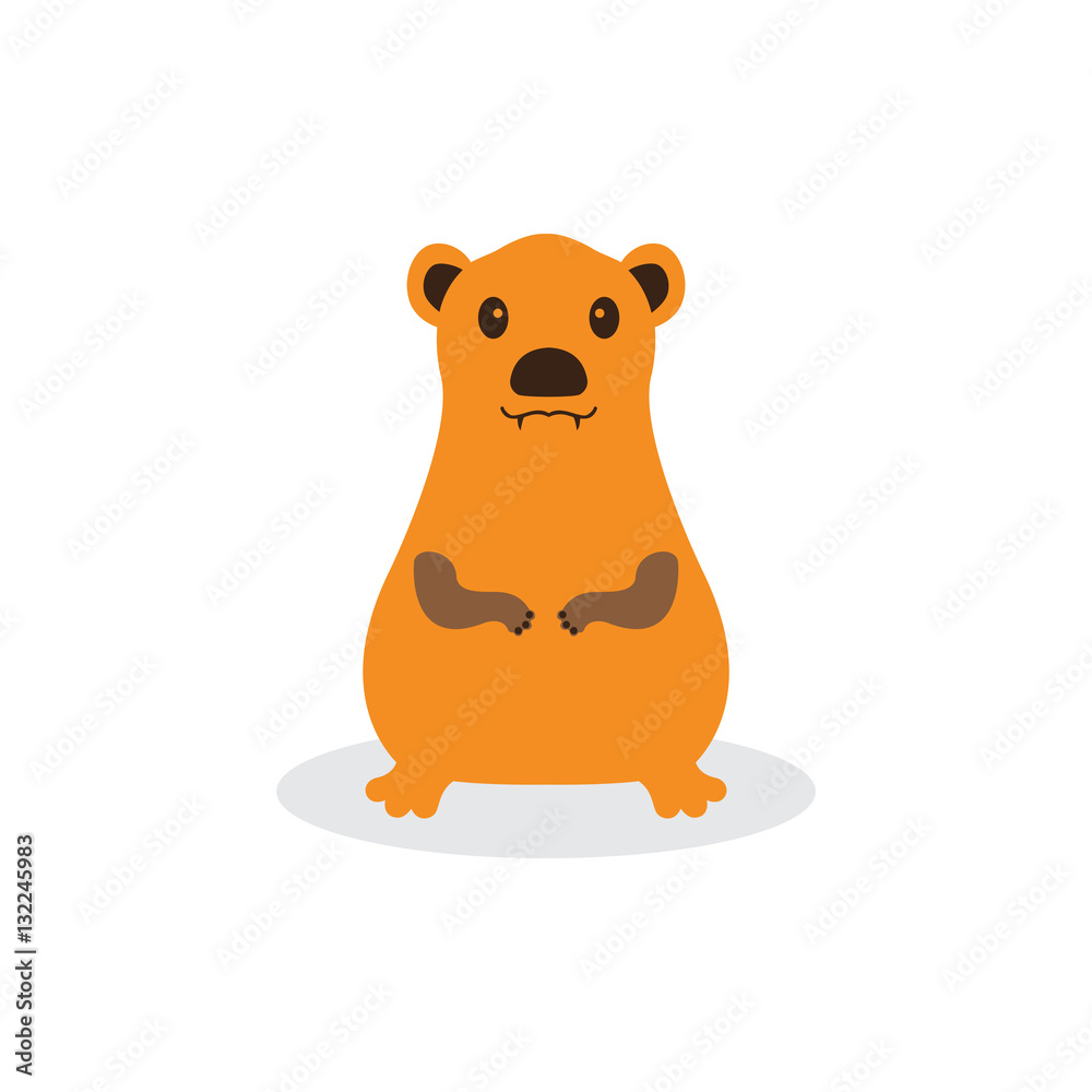 Hyrax Animal Logo Stock Vector | Adobe Stock