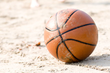 Basketball In A Sand Box Free Stock Photo - Public Domain Pictures