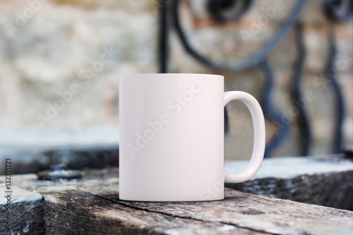 White blank coffee mug mock up to add custom design/quote. - Buy this ...