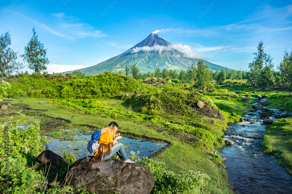 Mayon Volcano in Legazpi, Philippine Stock Photo | Adobe Stock