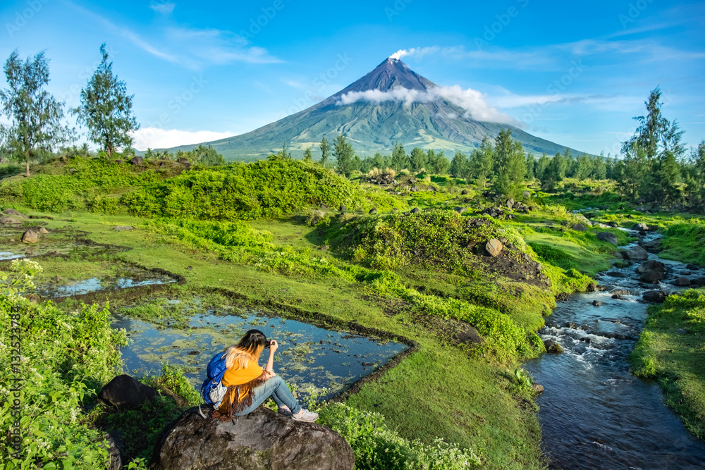 Mayon Volcano in Legazpi, Philippine Stock Photo | Adobe Stock