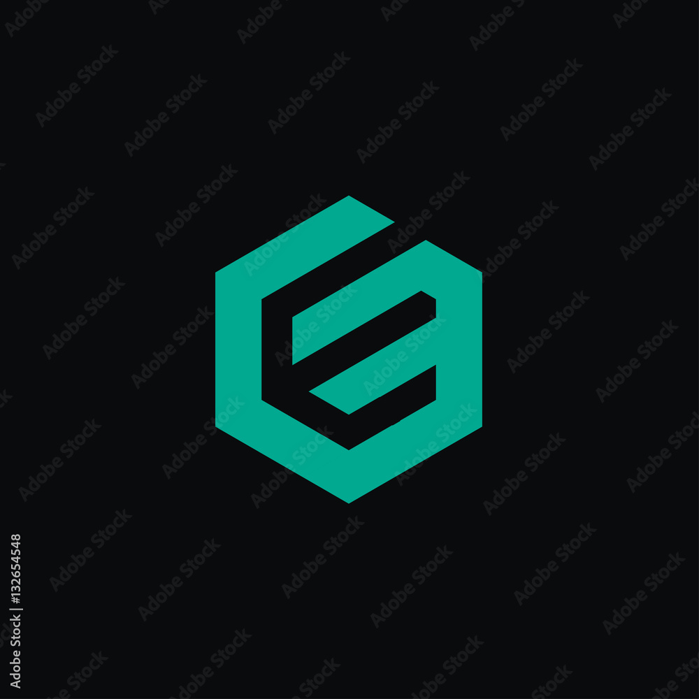 letter E Logo Stock Vector | Adobe Stock