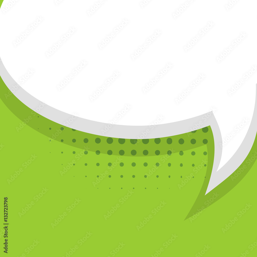 Blank light green balloon template. Creative idea conversation sketch ...