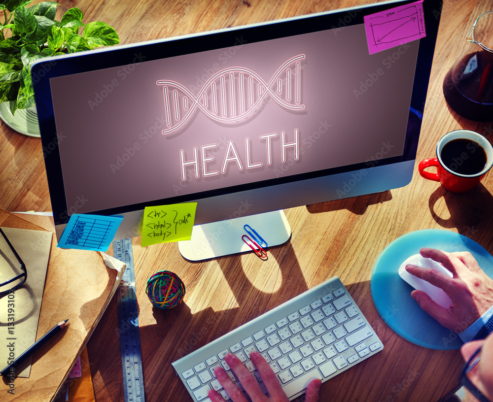 Health DNA Structure Symbol Concept Stock Photo | Adobe Stock
