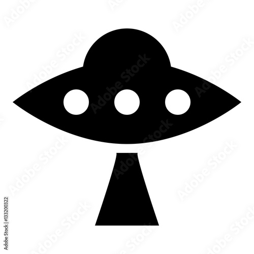 UFO icon - Flat design, glyph style icon - Filled black Stock ... UFO icon - Flat design, glyph style icon - Filled black Stock ...