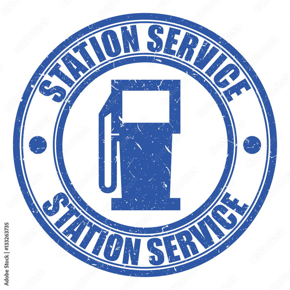 Logo station service. Stock Vector | Adobe Stock