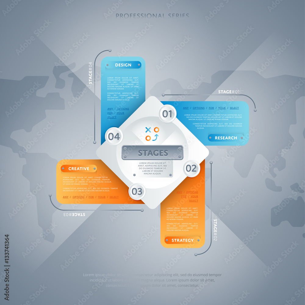 Business infographics concept vector illustration. Data visualization ...