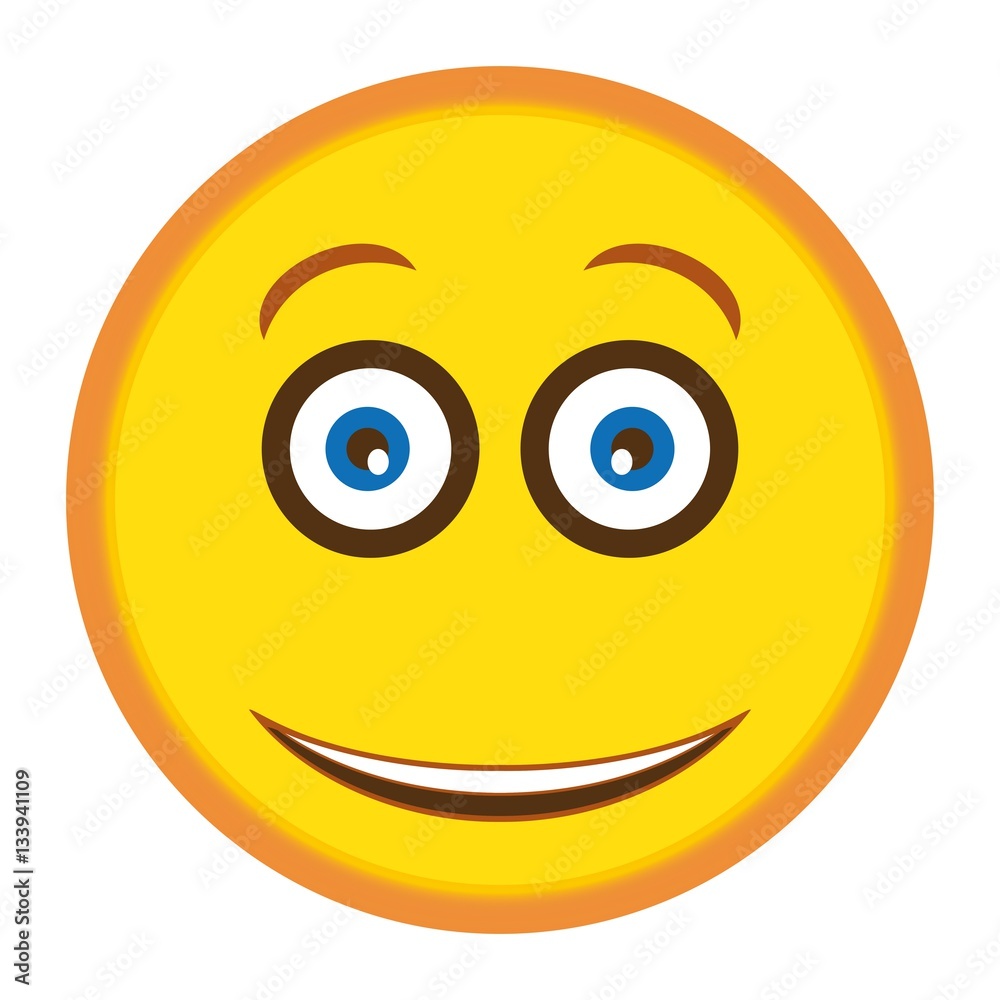 Smiley, emoji illustration vector Stock Vector | Adobe Stock