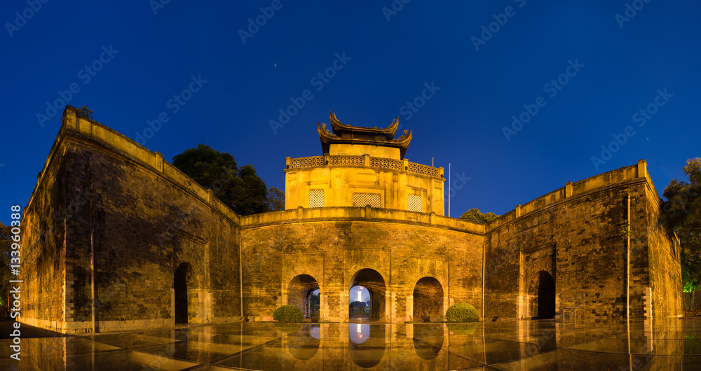 Panorama Central sector of Imperial Citadel of Thang Long,the cultural ...