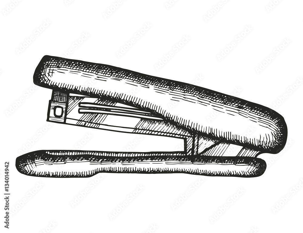Stapler sketch. vector drawing illustration Stock Vector | Adobe Stock