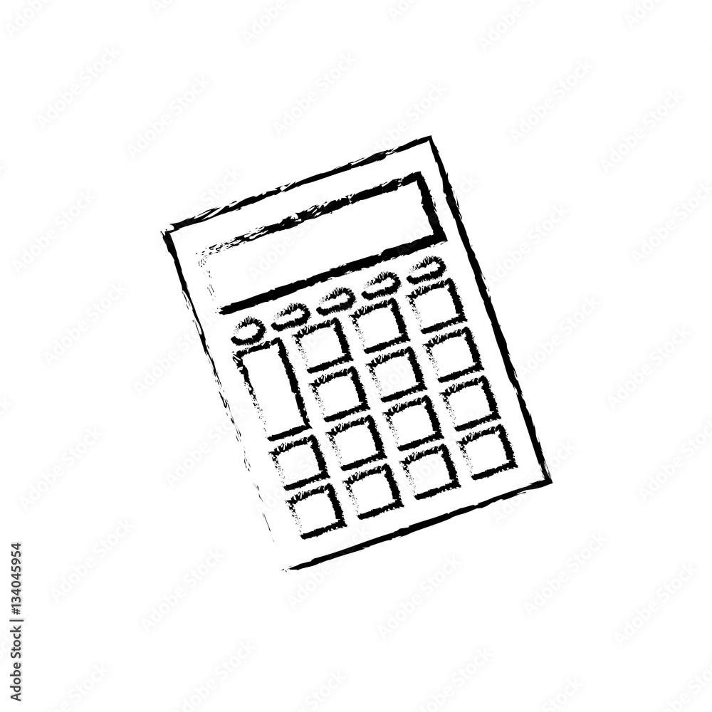Calculator math device icon vector illustration graphic design Stock ...