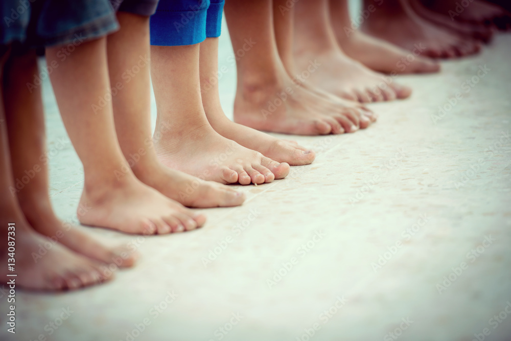 Children feet Stock Photo | Adobe Stock