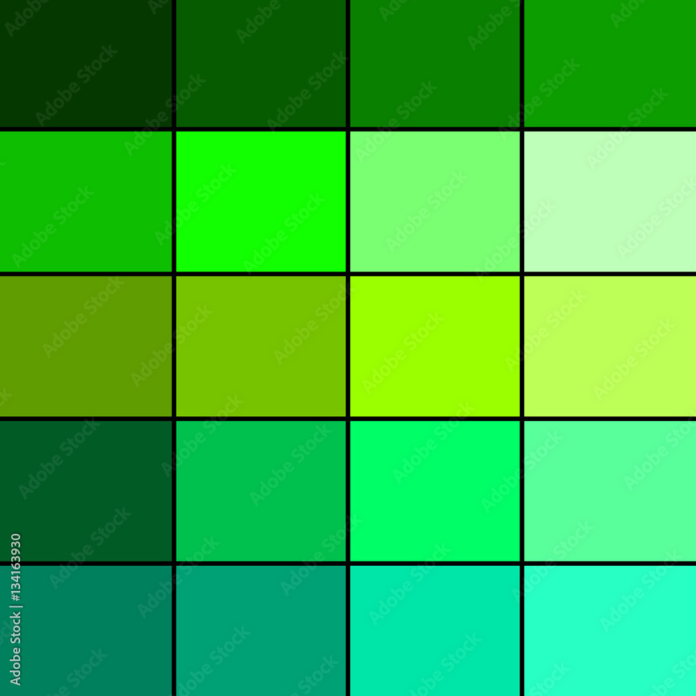 Green Color Palette Stock Illustration | Adobe Stock