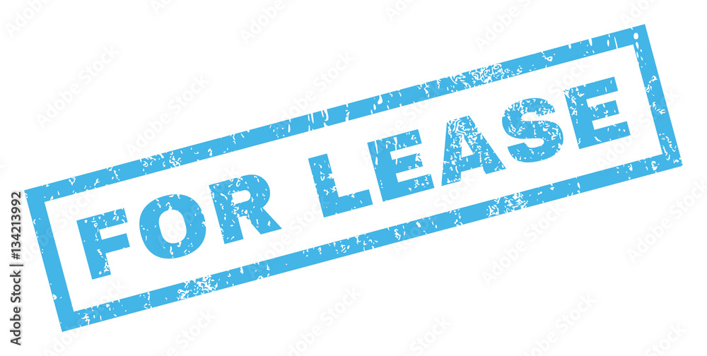 For Lease text rubber seal stamp watermark. Tag inside rectangular ...