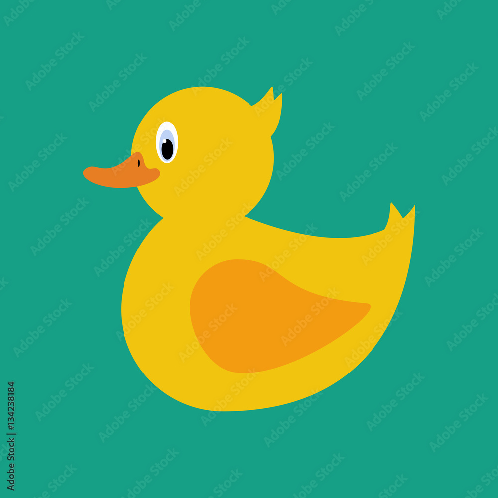 Rubber duck illustration Stock Vector | Adobe Stock