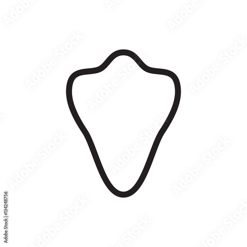 animal fang icon illustration Stock Vector | Adobe Stock