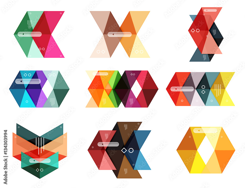 Vector blank infographic arrow templates Stock Vector | Adobe Stock
