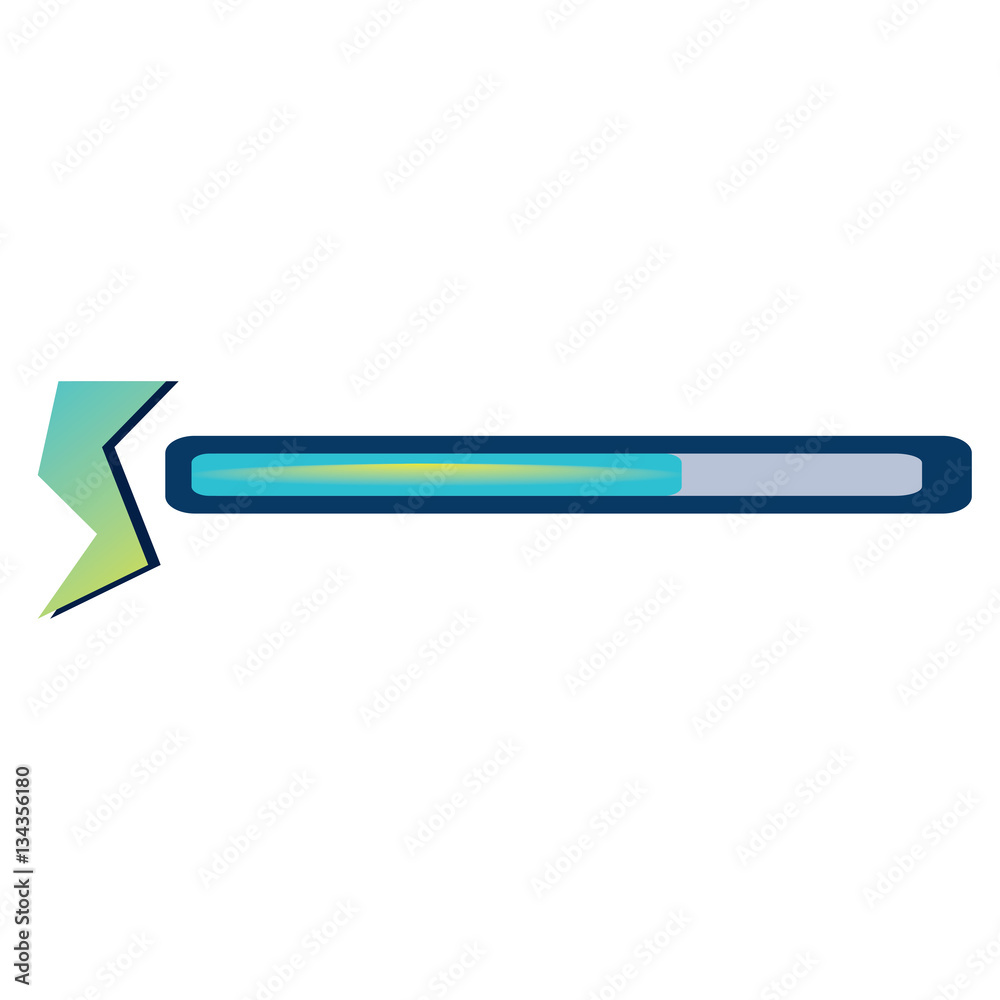 Isolated videogame bar on a white background, Vector illustration Stock ...