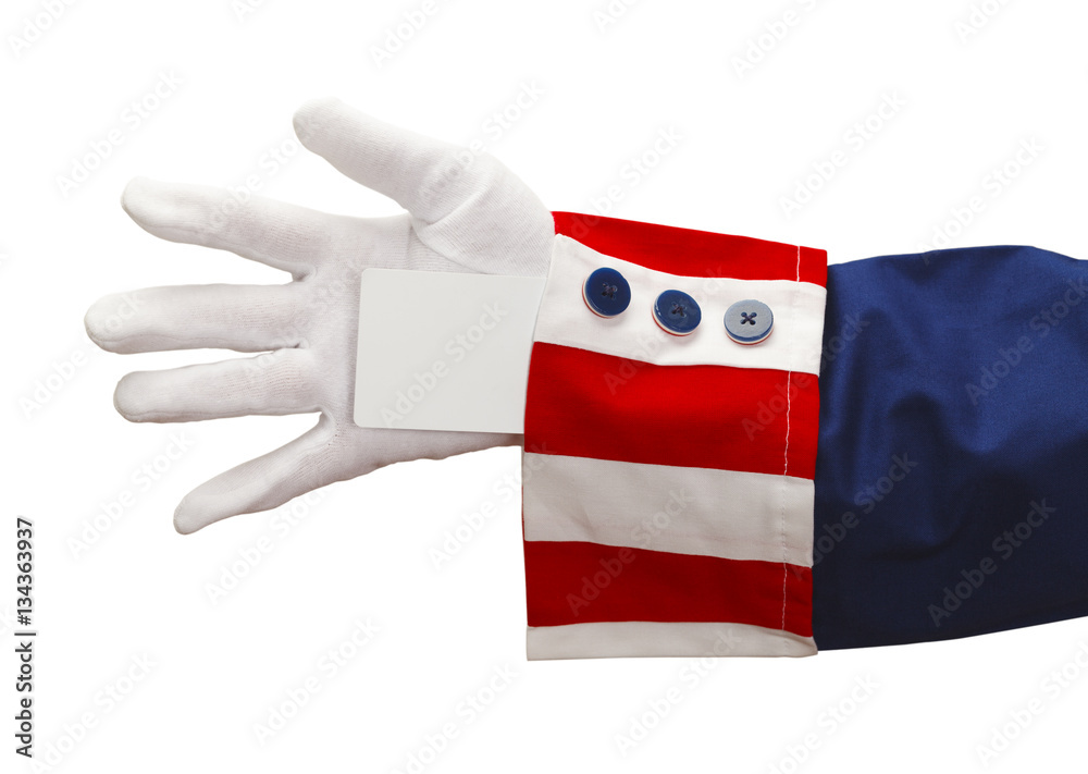 Uncle Sam Card Up Sleeve Stock Photo | Adobe Stock