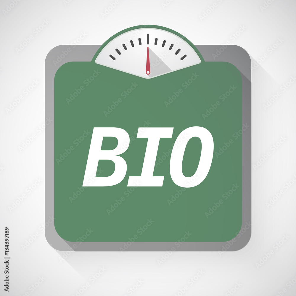 Image vectorielle Stock Isolated weight scale with the text BIO | Adobe ...
