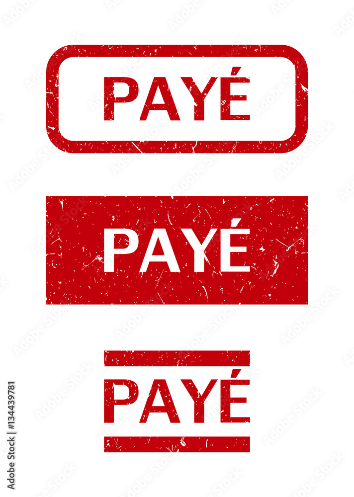 Image vectorielle Stock Tampon payé. | Adobe Stock