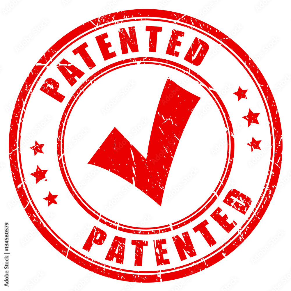 Old patented rubber stamp Stock Vector | Adobe Stock