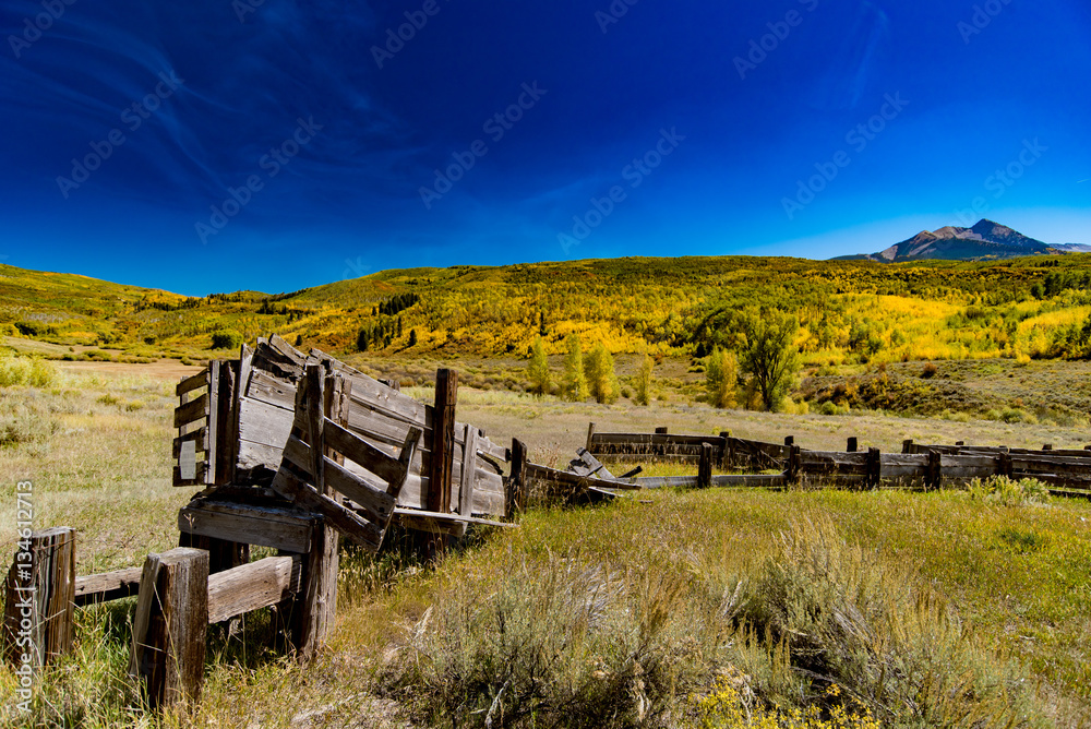 McClure Pass Cattle Chute, Colorado Stock Photo | Adobe Stock