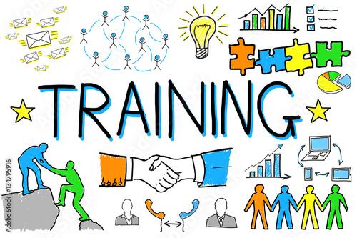Illustrative Diagram Of Training Concept Stock Photo | Adobe Stock