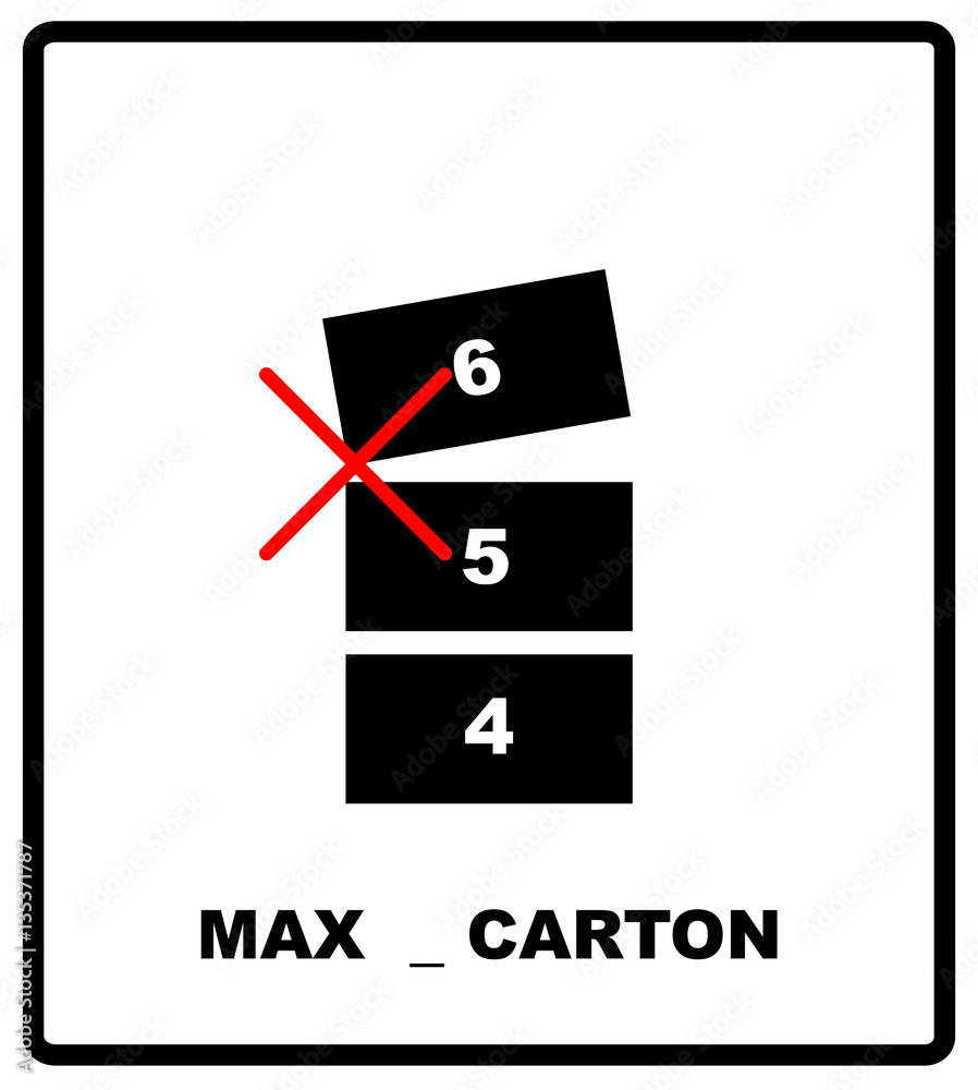 Stacking Limitation, maximum cartons number by Mass vector packaging ...