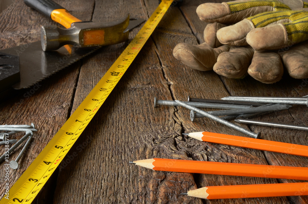 Hand Tools Close Up Stock Photo | Adobe Stock