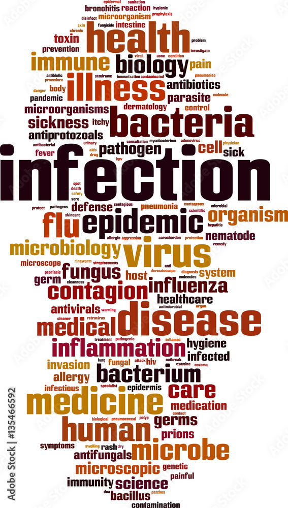 Infection word cloud concept. Vector illustration Stock Vector | Adobe ...