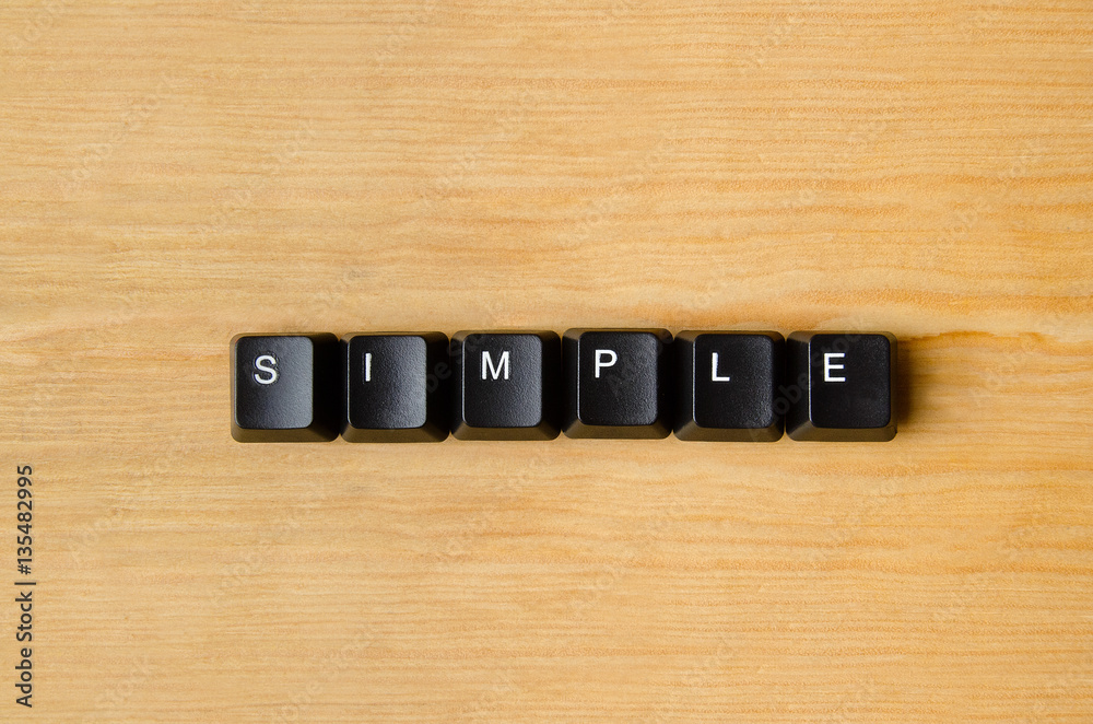 Stock-Foto „Simple word“ | Adobe Stock