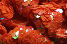 Mixed Orange Sequins Background Free Stock Photo - Public Domain Pictures