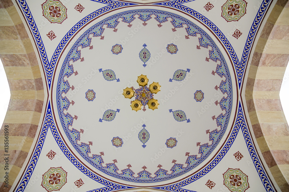 Photo Stock Mosque "Heart of Chechnya" (Akhmad Kadyrov Mosque) interior ...