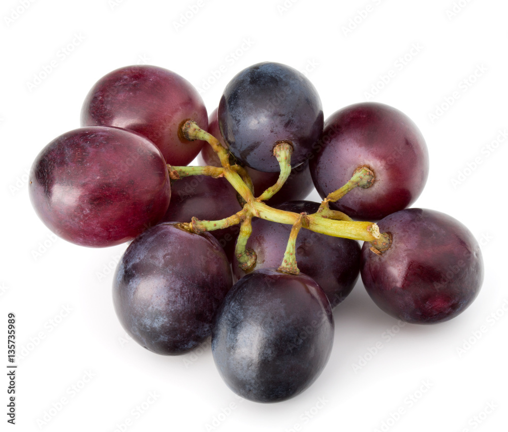 Red grape berry bunch isolated on white background cutout Stock Photo ...