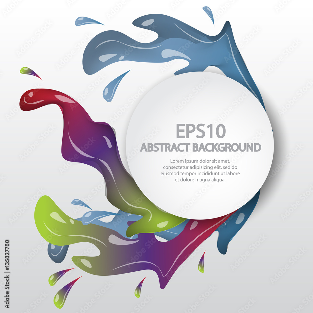 water background splash background Design Template,Vector Illustration ...