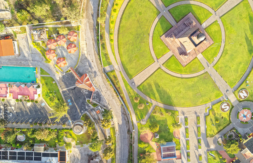 Discover the captivating Mitad del Mundo aerial image,a must see ...