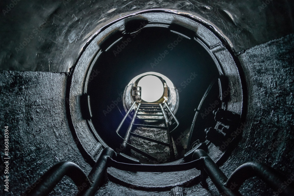white light form submarine hatch Stock Photo | Adobe Stock