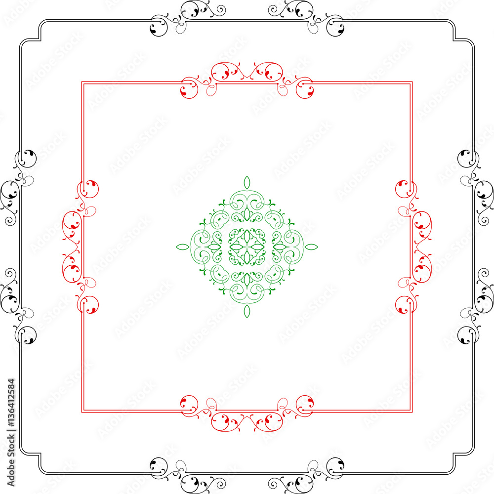 Frame Border Design Stock Vector | Adobe Stock