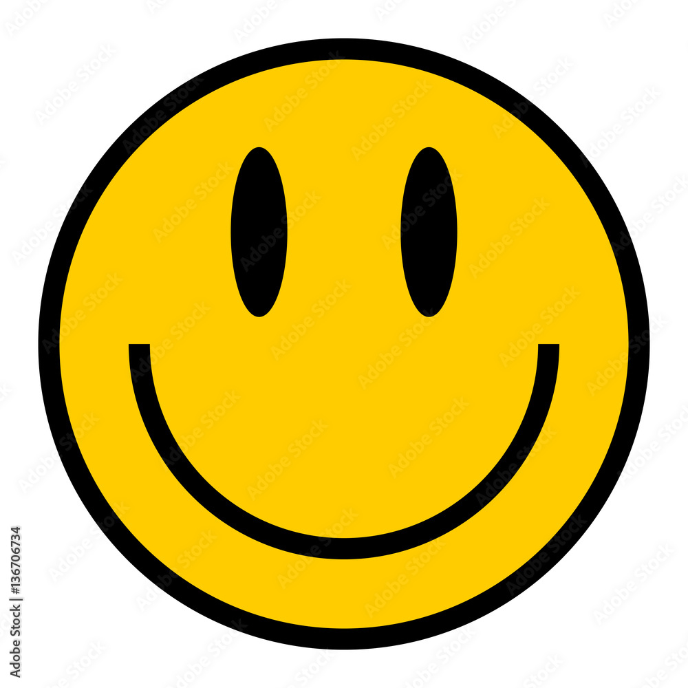 Smiley Icon Smiling Face Flat Style Stock Vector | Adobe Stock Smiley Icon Smiling Face Flat Style Stock Vector | Adobe Stock