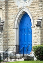 Blue Church Door Free Stock Photo - Public Domain Pictures