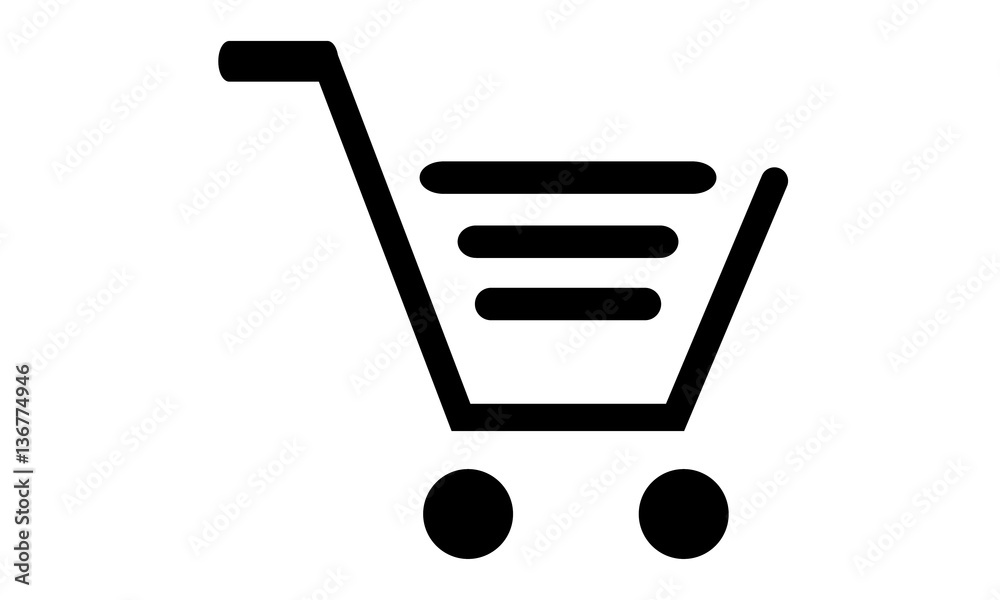 Pictogram - Trolley, Cart, Shopping cart, Shopping trolley, Supermarket ...