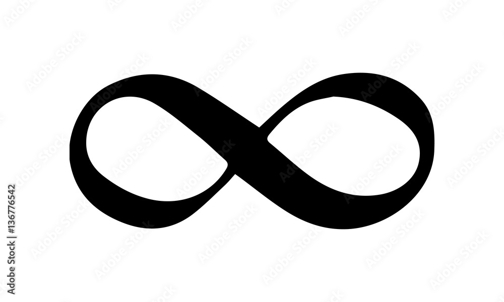 Ilustración de Stock Pictogram - Infinity symbol, Forever, Abyss ...