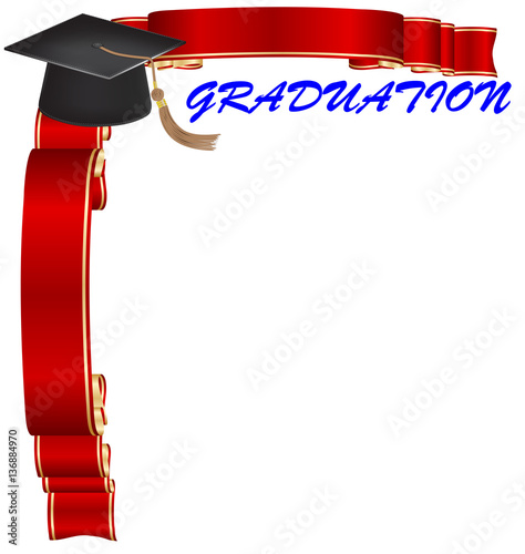graduation frame border Stock Illustration | Adobe Stock
